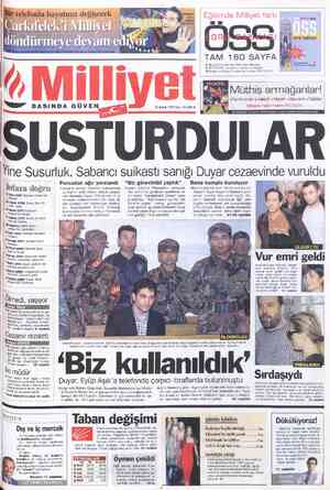 Milliyet 16 Şubat 1999 sayfa 1 | Gaste Arşivi