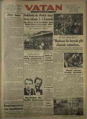 Vatan 11 Haziran 1951 sayfa 4 | Gaste Arşivi